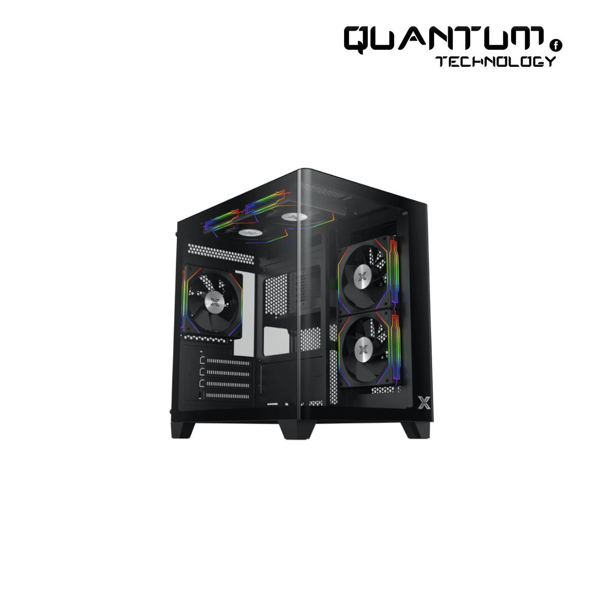 Xigmatek Pano M Nano ARGB Panoramic Case with 5 Fans – Quantum Technology