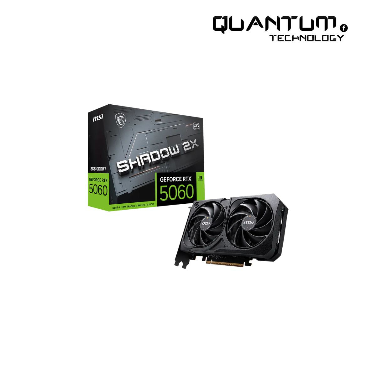MSI Shadow 2X OC NVIDIA GeForce RTX 5060 8GB Graphics Card – Quantum ...