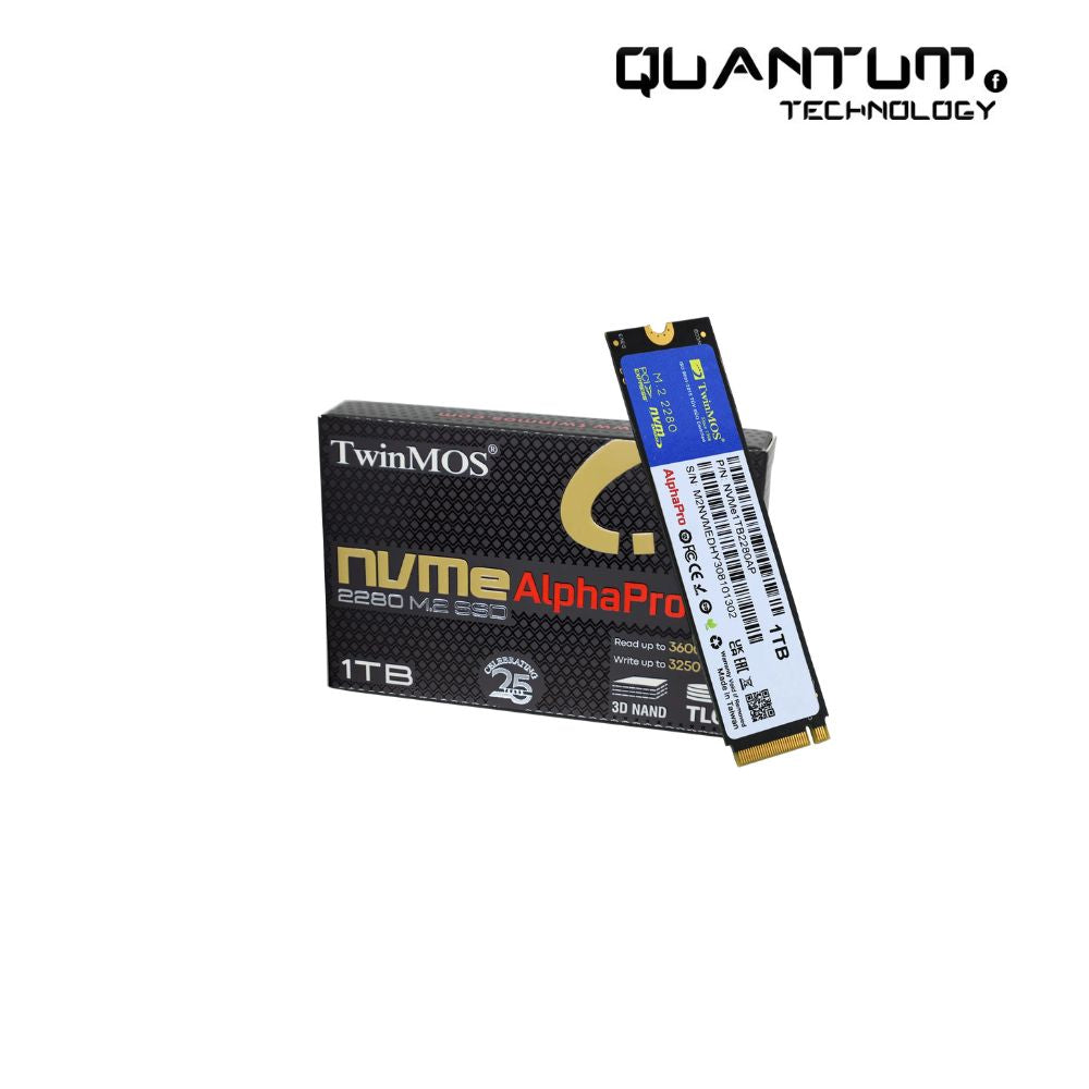 TWINMOS Alpha Pro 256GB NVMe SSD M.2 PCIe Gen3 x4 – Quantum Technology