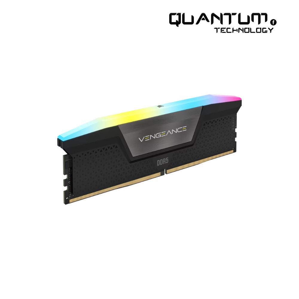 RAM Corsair VENGEANCE RGB 16GB (2x8GB) DDR5 5200MHz CL40 – Black ...