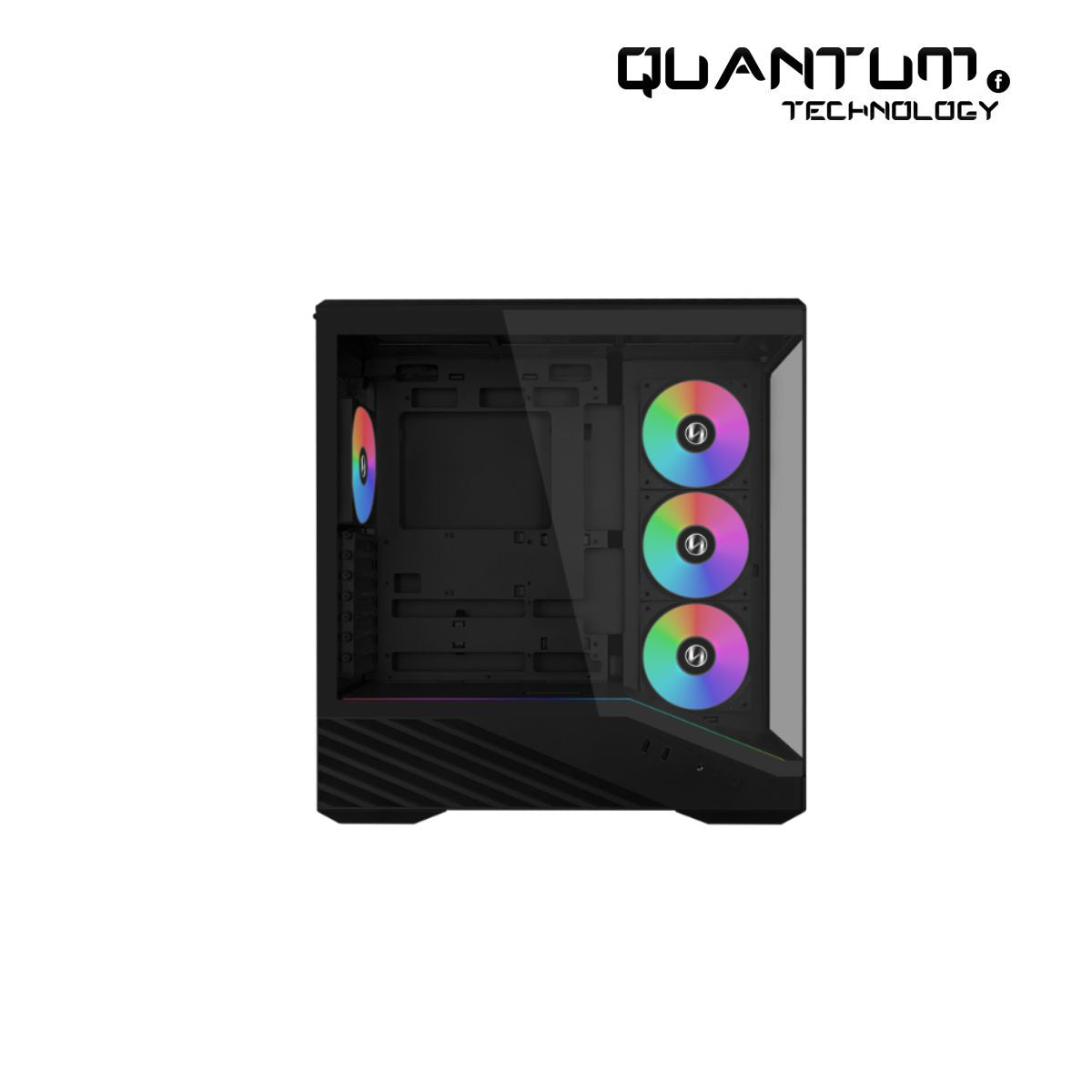 LIAN LI Vector V100R BTF ARGB Black Mid Tower Case (4 Fans) – Quantum ...